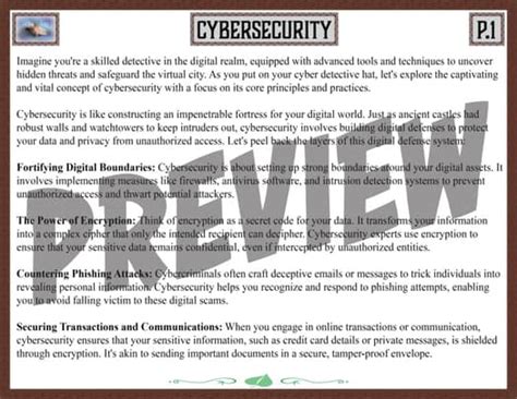 computer science cybersecurity reading comprehension and sort activity center