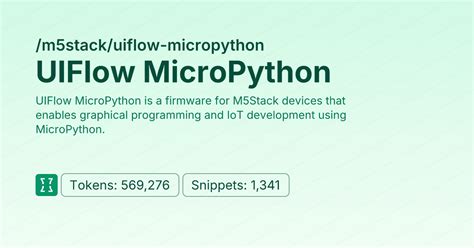 Uiflow Micropython Latest Documentation Context7 Context7