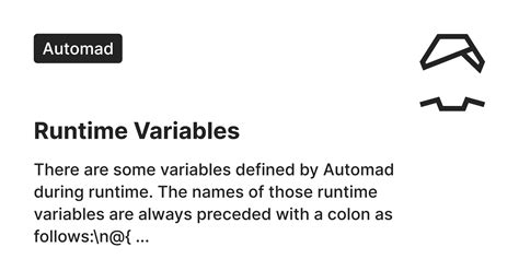 Automad Runtime Variables