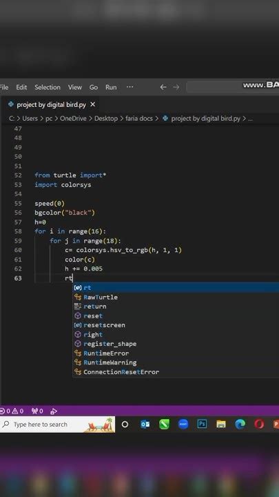 What A Flower By Python Turtle 🤩 Coding Facts Funny Viral Trending Design Programming