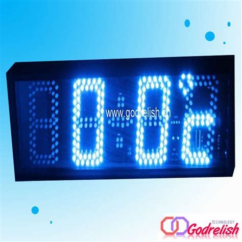 Master And Slave Led Digital Clockblue Led Wall Clock High Quality