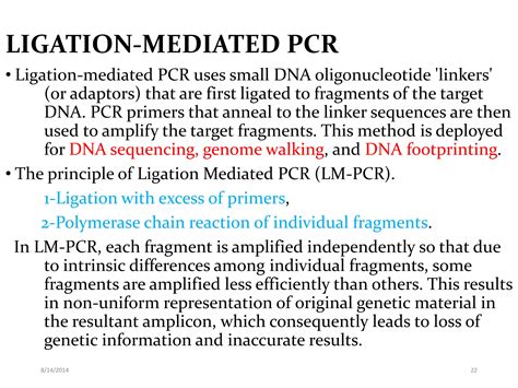 Different Pcr Techniques And Their Application Pptx