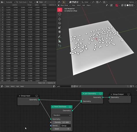 python get point coordinates generated with geometry nodes blender