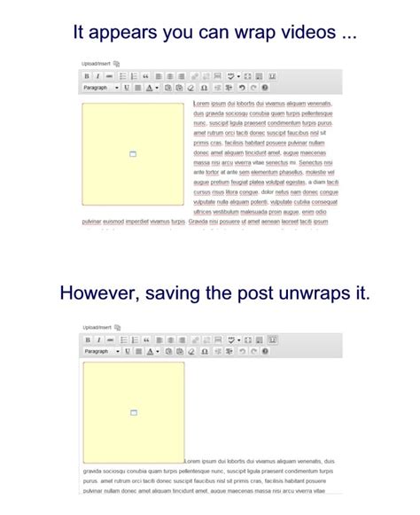 WordPress Wrap Text Around Video With This Babe Trick