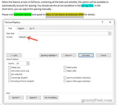 How To Apply Remove And Find Highlighted Text In Word