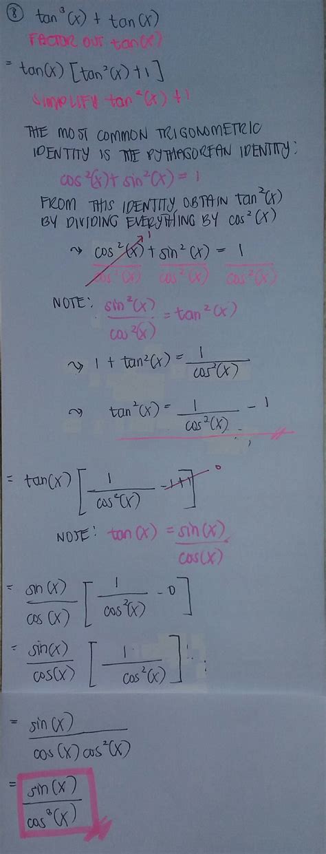 [solved] 8 Use Basic Trigonometric Identities To Simplify The Expression Course Hero