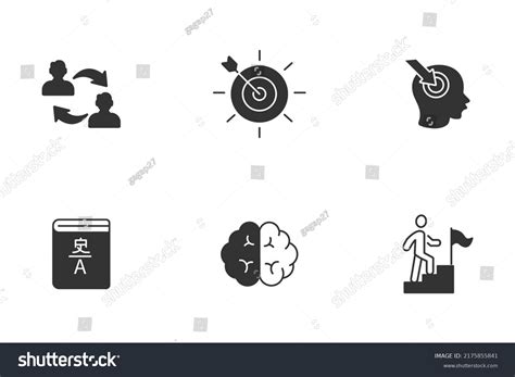 Neurolinguistic Programming Nlp Icons Set Neurolinguistic Stock Vector Royalty Free 2175855841