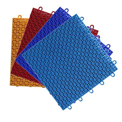 Odourless Interlocking Pp Floor Tile For Badminton Court Basket Ball