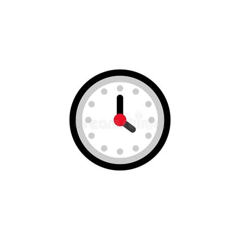 Simple Analog Clock Icon Design Stock Illustration Illustration Of Clock Simple 387719107