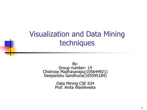 Ppt Visualization And Data Mining Techniques Powerpoint Presentation Id3794923