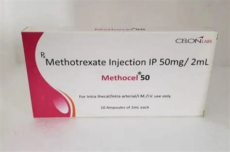 Worldwide Allopathic Methocel Methotrexate 50 Mg Injection Celon Labs
