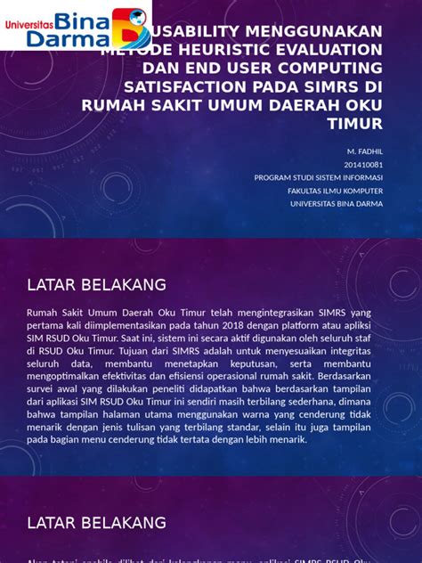 Evaluasi Usability Menggunakan Metode Heuristic Evaluation Dan End Pdf