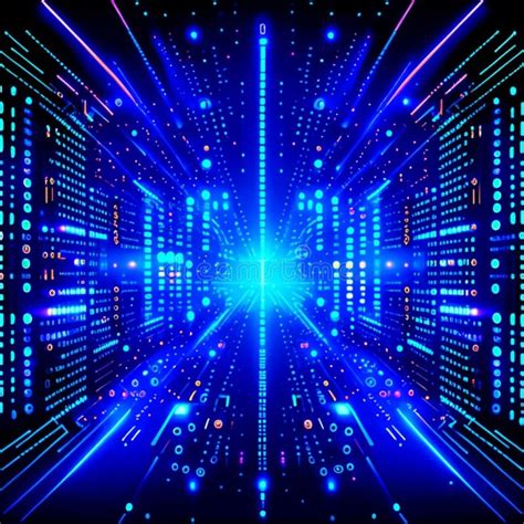 binary symphony digital abstract technology in binary code stock
