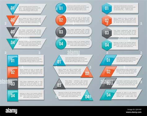 Number Options For Infographics Numbered Data Information Chart