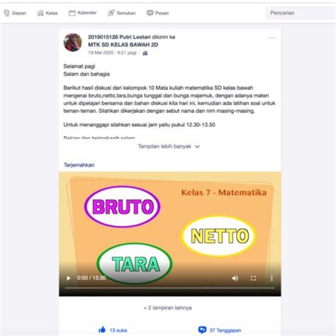 Mathematics Learning In Edmodo Download Scientific Diagram