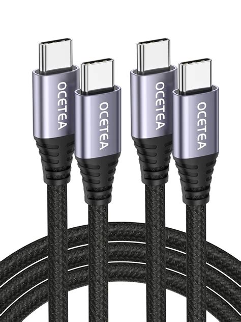 Limited Time Deal Ocetea Usb C To Usb C Cable 33ft 2 Pack 60w Usbc