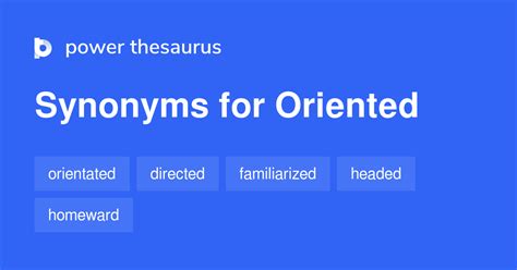 Oriented Synonyms 505 Similar Words And Phrases