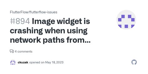 Image Widget Is Crashing When Using Network Paths From · Issue 894