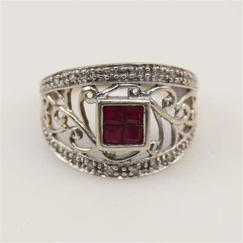 10kt Gold Diamond Ruby Ring Property Room