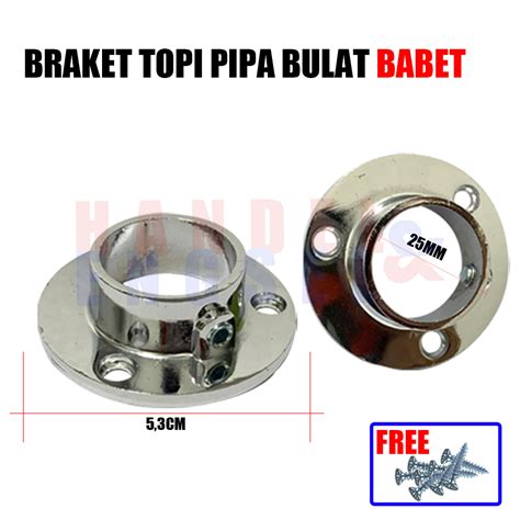 Bracket Topi Braket Pipa Topi 1 25mm Sambungan Dop Pipa Bulat Stainless Lazada Indonesia