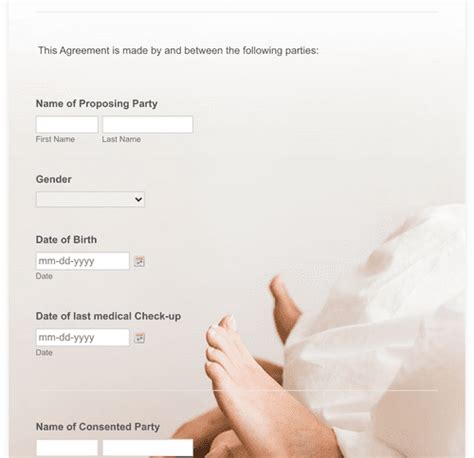 Sexual Consent Form Template Jotform
