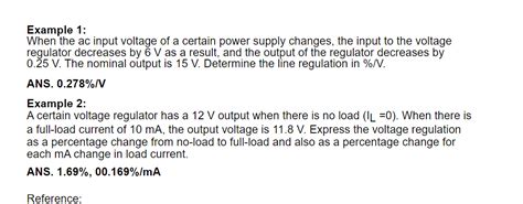 Solved Example When The Ac Input Voltage Of A Certain Chegg Com