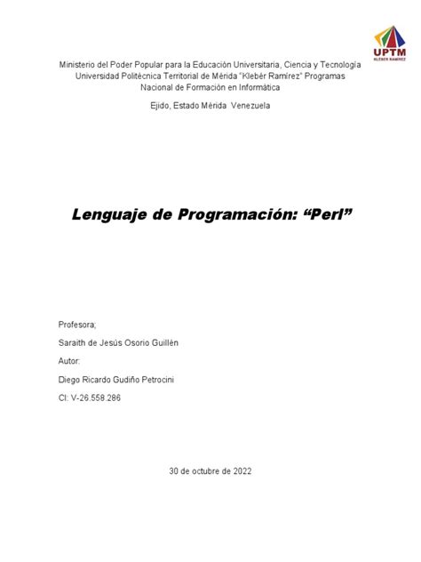 perl lenguaje de programacion pdf perl lenguaje de programación