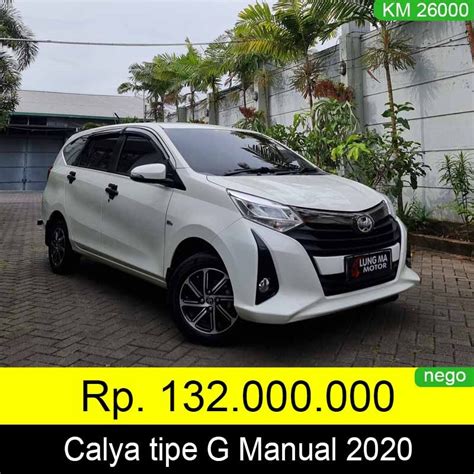 Toyota Calya Tipe G Manual 2020 Km 26k