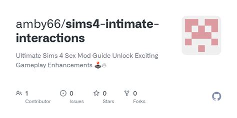 Github Amby66sims4 Intimate Interactions Ultimate Sims 4 Sex Mod