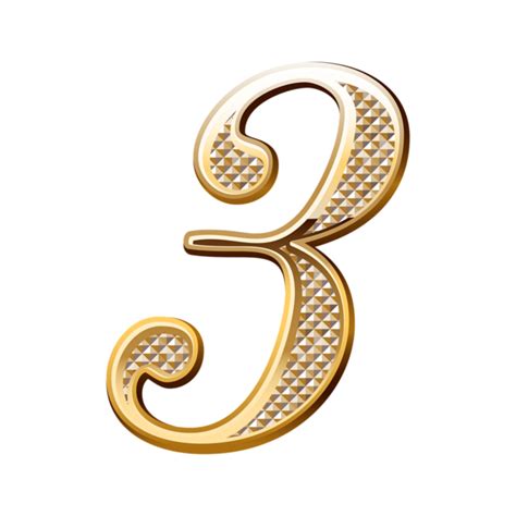 Красивые цифры для презентации на прозрачном фоне