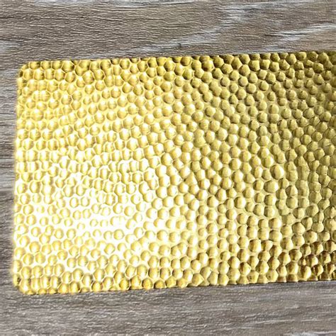 Grade 201 304 316 Hand Hammered Texture Brass Color Stainless Steel