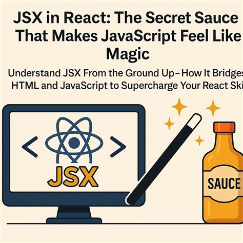 Jsx In React The Secret Sauce That Makes Javascript Feel Like Magic By Roshan Navale Jun