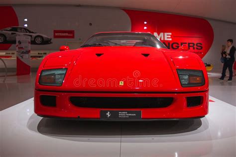 Modena Italy August 27 2023 Front View Of Ferrari F40 Supercar In