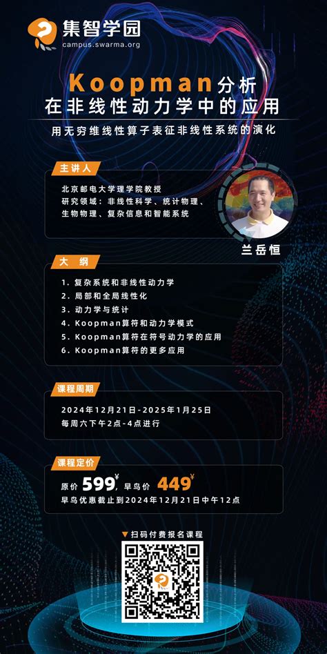 非线性动力学中koopman算符的应用 koopman分析系列课程第四课 集智俱乐部