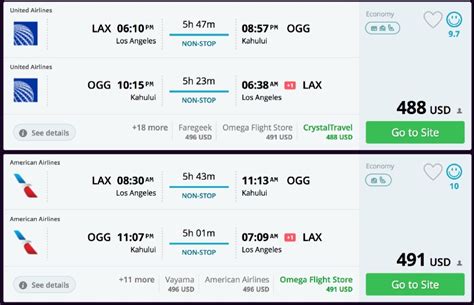 Los Angeles To Hawaii Honolulu Or Kahului From 488 Rt Nonstop