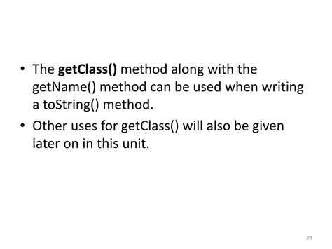 Ppt Java Unit 14 The Methods Tostring Equals And Clone