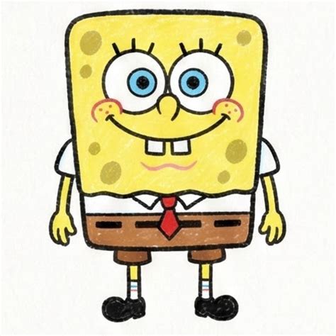 Cute Spongebob Drawing Tutorial That Anyone Can Follow