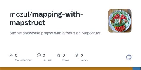 github mczul mapping with mapstruct simple showcase project with a