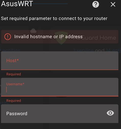 Asuswrt Integration Help Configuration Home Assistant Community