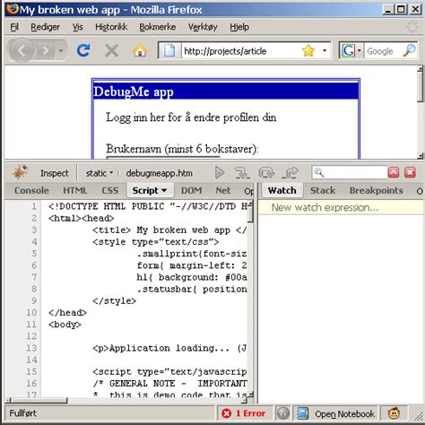 Advanced Debugging With Javascript A List Apart