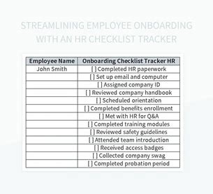 Onboarding Excel Templates Free Download Pikbest
