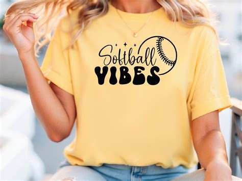 Softball Vibes Direct To Film Dtf Transfer Blu Ridge Design Co