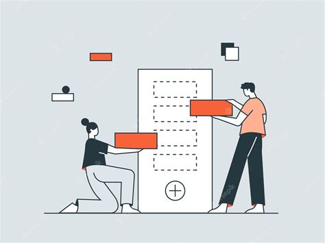 모바일 애플리케이션 개발 일러스트레이션 프리미엄 벡터