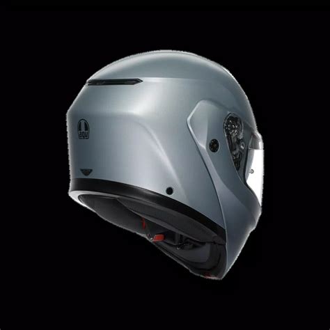 Streetmodular Mono Matt Silver Motorbike Flip Up Helmet Dote2206 Agv