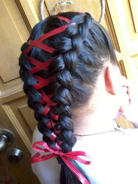 How To Braid Ribbons In Your Hair At Katina Woods Blog