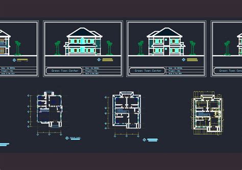 Autocad Blocks Private Villas Fichier Autocad Villa Dwg File Larger
