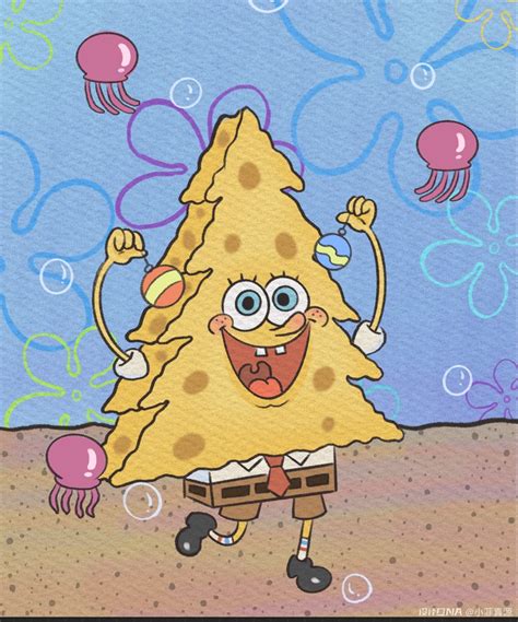 海绵宝宝风格插画设计作品 设计人才灵活用工 设计dna