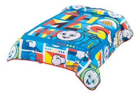 Edredon Individual Thomas Colors Azul Colchas Concord Mercadolibre