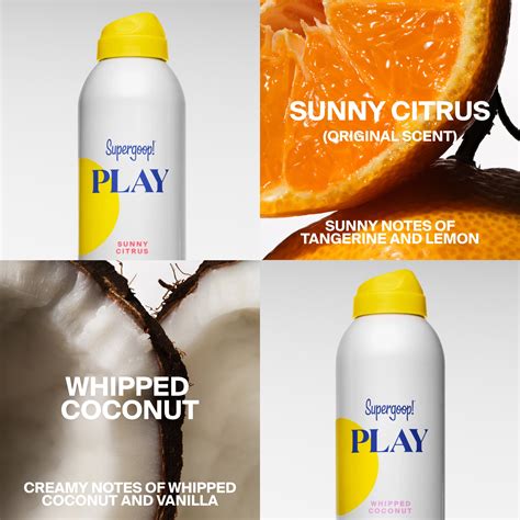 Supergoop Play Antioxidant Body Mist Spf 50 Spray Sunscreen