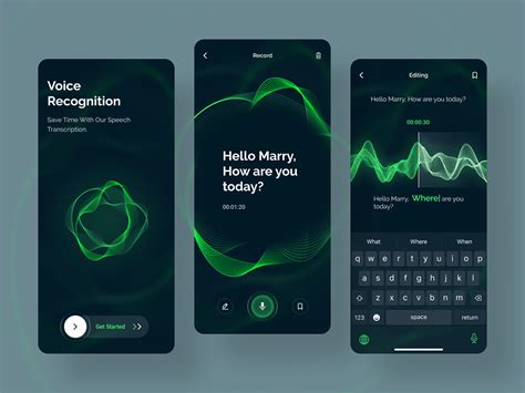 Smart Voice Recognition App Behance